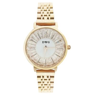 China IP gold plating Ladies Waterproof Wristwatch Womens Fashion Watch for sale