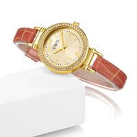 China Seiko Pc21s Leather Strap Quartz Watch Women'S Water Resistant Watches for sale