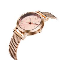 China Bracelet Mesh Band Ladies Alloy Quartz Watch Waterproof Minimalist Watches for sale