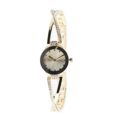 China Japan Movt Alloy Quartz Lady Wrist Watch Stainless Steel Back Water Resistant for sale