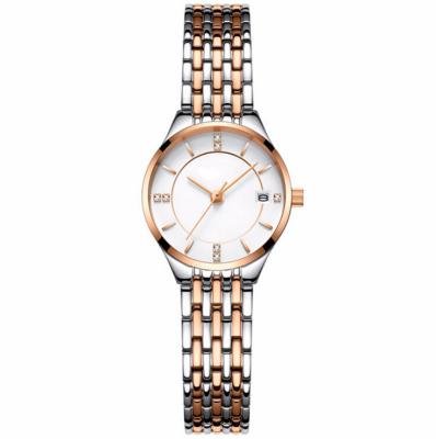 China ODM Ladies Zinc Alloy Quartz Watch Stainless Steel Solid Band for sale