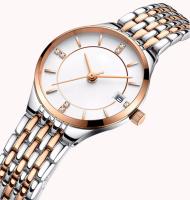 China ODM Ladies Zinc Alloy Quartz Watch Stainless Steel Solid Band for sale