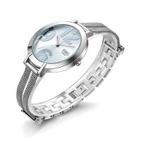 China Japan Quartz PC21 Water Resistant Wrist Watch 3ATM IP Silver Case for sale