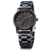 China Waterproof Wooden Quartz Watch Oem Logo Handmade Round Case Shape for sale