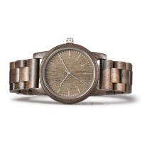 China Waterproof Wooden Quartz Watch Oem Logo Handmade Round Case Shape for sale