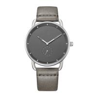 China RHOS Quartz Stainless Steel Watches 316L Steel Case Leather Strap for sale