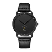 China RHOS Quartz Stainless Steel Watches 316L Steel Case Leather Strap for sale