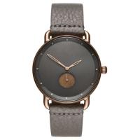 China RHOS Quartz Stainless Steel Watches 316L Steel Case Leather Strap for sale