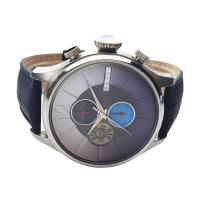 China 30mm Waterproof Men Slim Steel Quartz Watch Genuine Leather Band for sale