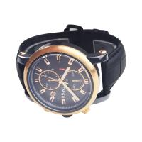 China Waterproof Casual Mens Quartz Watch Large Custom Date Classic Quartz Belt Mens for sale