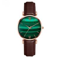 China Alloy Case Womens Fashion Watch 22mm Strap With Malachite Dial for sale