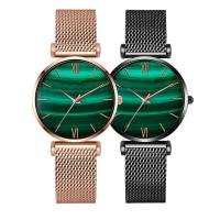 China Alloy Case Womens Fashion Watch 22mm Strap With Malachite Dial for sale