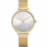 China 3ATM 2035 Quartz Movement Women Watch Mesh Strap With PVD Plated for sale