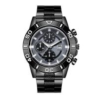 China Chronograph Mens Quartz Watch SS Strap 42mm Case Calendar Wrist Watch for sale