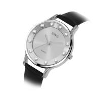 China PVD Plated Leather Strap Quartz Watch 3ATM Minimalist Mens Wrist Watch for sale
