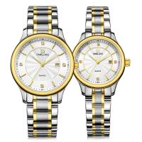 China Calendar Quartz Waterproof Couple Watch 40mm Case SGS With Date for sale