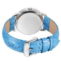China Bule MOP Dial Womens Fashion Watch Stones Zinc Alloy Case With Leather Strap for sale