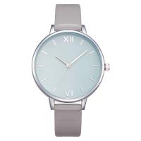 China Roman Number Dial Leather Strap Quartz Watch Japan movement Wrist Watch Manufacturers for sale