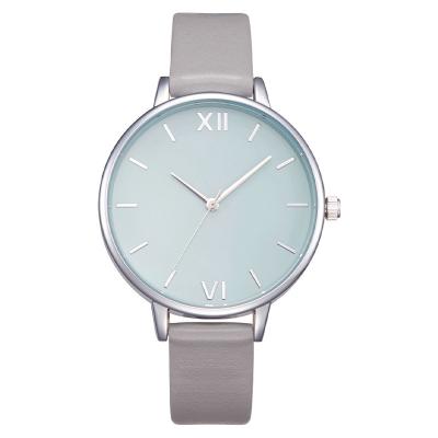 China Roman Number Dial Leather Strap Quartz Watch Japan movement Wrist Watch Manufacturers for sale