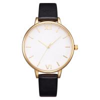 China Roman Number Dial Leather Strap Quartz Watch Japan movement Wrist Watch Manufacturers for sale