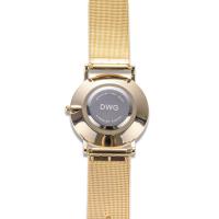 China Ultra Thin Alloy Quartz Watch Gold PVD Plated Japan Movement Quartz Watch Suppliers for sale