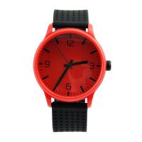 China 3 ATM Waterproof Mens Quartz Watch Silicone Strap Oil Spray Alloy Case for sale