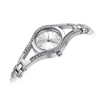 China Waterproof Silver Quartz Watch Quartz Seiko Movement Alloy Metal for sale