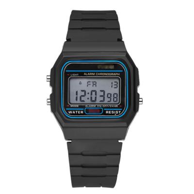 China Sport LED Digital Watch Promotional Chrisrmas Gift Square Case Watch for sale