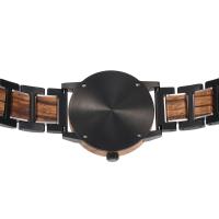China Digital Ebony Wood Watch With Light Chronograph Date Bamboo Wood Watch for sale