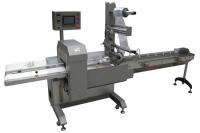 China 100ppm PLC Horizontal Flow Wrap Packing Machine Food Pillow Packaging 500mm Reel Width for sale