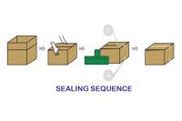 China 20m/Min Height 1450mm Carton Sealing Machine Box Case 6kgf/Cm2 for sale