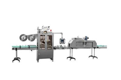 China Parallelism 304 SUS Label Inserting Machine Sleeve Applicator Alpha Pack for sale