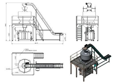 China 304SSC Gusset Bag Horizontal Pouch Packing Machine Premade 40mm Depth for sale