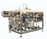 China 40mm Depth Horizontal Pouch Sealing Machine , 3PH PLC Premade Pouch Filling Sealing Machine for sale