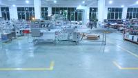 China 230mm Width Zigzag Cutter Horizontal Flow Wrap Machine Belt Infeed Conveyor Film Bottom for sale