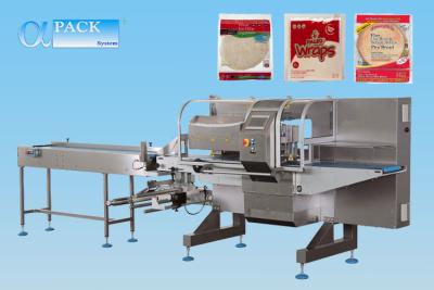 China 20pack/Min 1PH Horizontal Flow Wrap Packing Machine Belt Conveyor 150mm Height for sale