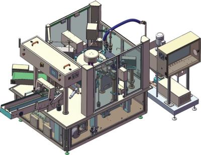 China 20ppm Conveying Rotary Pouch Filling Machine , Premade Pouch Packaging Machine Liquid for sale