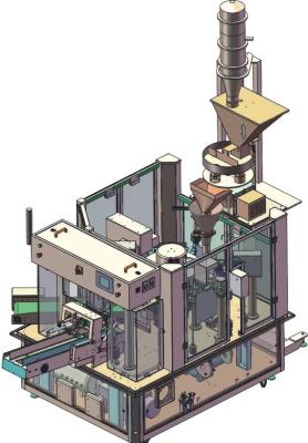 China 316 380V Rotary Sealing Machine ,  Premade Bag Doypack Filling Machine Granule for sale