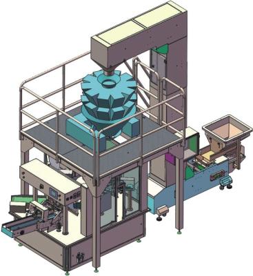 China 2000ml Z Elevator Premade Pouch Filling Machine Rotary Packing Doypack Granule for sale