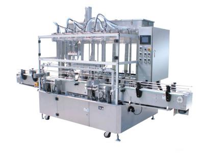 China 6 Filling Head 30bottles/Min Servo Piston Filler Liquid Water Cream 60bpm for sale