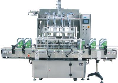 China 304SS 8 Nozzles Automatic Piston Filling Machine Beverage Pasty Fill 48BPM for sale