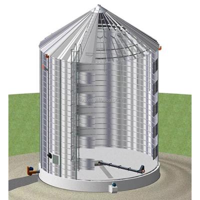 China Galvanized Steel Flat Bottom Bin Grain Storage Silo for Long-Term Grain Preservation for sale