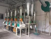 China 30x8x7m Combined Commercial Wheat Cleaning Milling Machine for Turkey Flour Mill in Ghana for sale