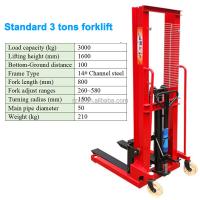 China Manual Forklift Stacker for 3000 kg Easy to Maneuver and Operate for sale
