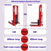 China Manual Forklift Stacker for 3000 kg Easy to Maneuver and Operate for sale