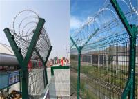 China Boundary Metal 3.5mm Anti Climb Mesh Fence Military Protection for sale