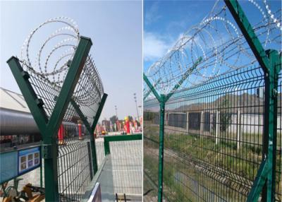 China Boundary Metal 3.5mm Anti Climb Mesh Fence Military Protection for sale