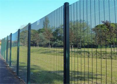 China Galvanized Steel Wall Substation Anti Climb Mesh Fence 358 Clear View for sale