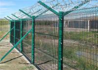 China 50x100mm Y Post Airport 358 Security Fence Bto22 Pvc Coated With Razor Barbed Wire for sale