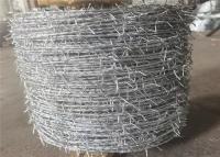 China 1320 Ft 4 Point 12.5 Gauge Galvanized Barbed Wire Class 1 2 Strands for sale